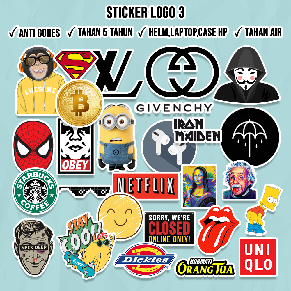 Jual Stiker Aesthetic Laptop Local Brand Tumblr Helm Laptop Case ...