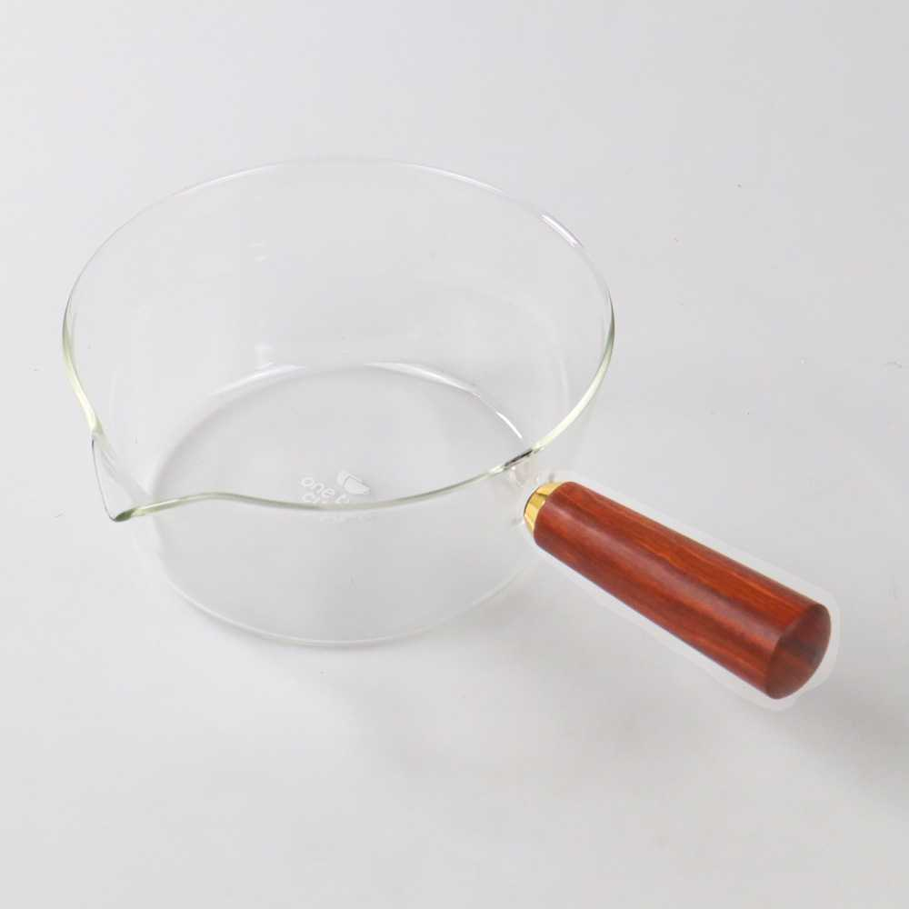 Jual ST-018 PANCI KACA HANDLE KAYU 600ML / PANCI MASAK KACA / PANCI ...