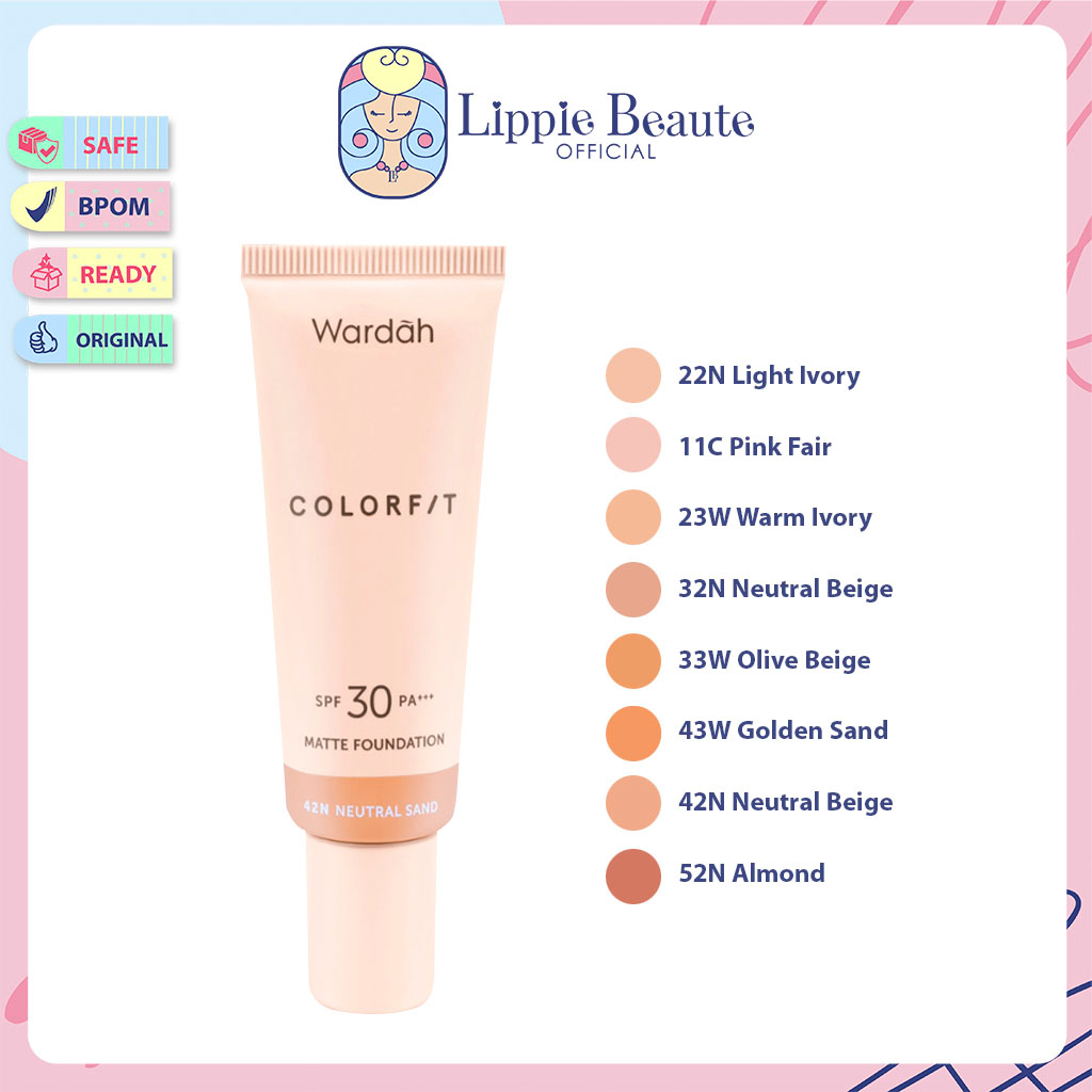 Jual WARDAH - Colorfit Matte Foundation 25 ml | Shopee Indonesia