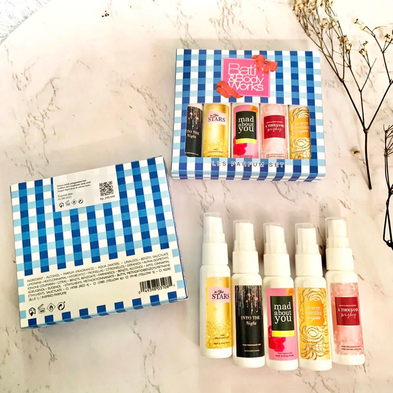 Jual BBW BODY MIST PARFUME SET PACKAGE GIFT ISI 5 BOTOL RANDOM [KEMASAN ...