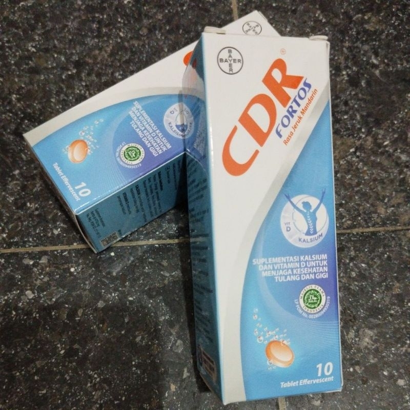 Jual CDR fortos tube isi 10 tablet effervescent rasa jeruk mandarin ...