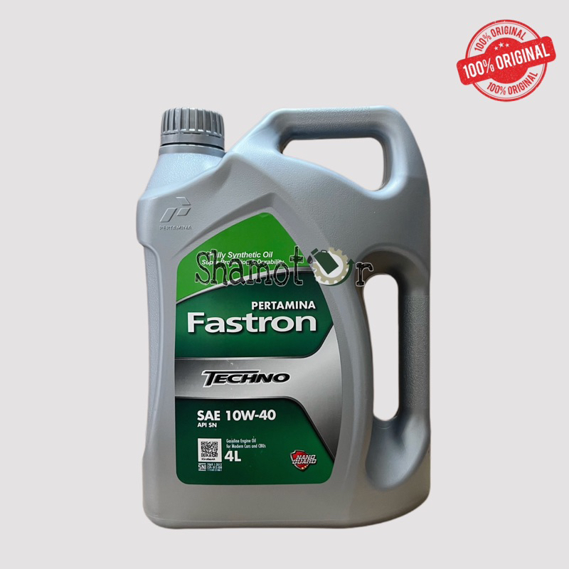 Jual Oli Pertamina Fastron Techno 10W-40 4 Liter Original | Shopee ...