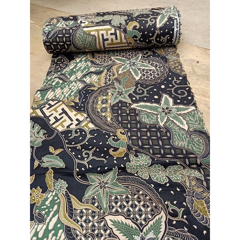 Jual kain batik katun halus warna sage gren bakal bawahan kebaya harga ...