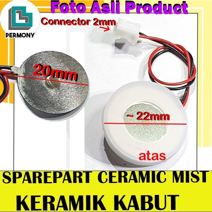 Jual Ultrasonic Ceramic 20mm 16mm Humidifier 20 16 mm Mist Maker 108Khz ...