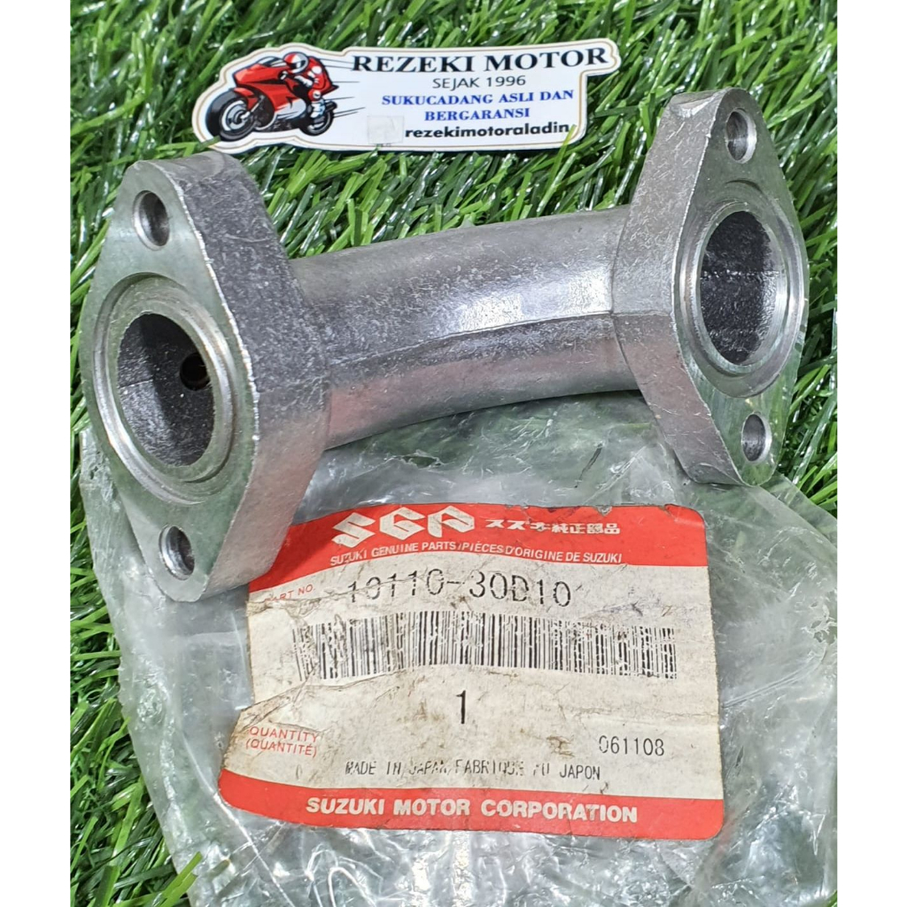 Jual MANIPOL MANIFOLD INTAKE KARBURATOR SHOGUN 110 ASLI ORI SUZUKI ...