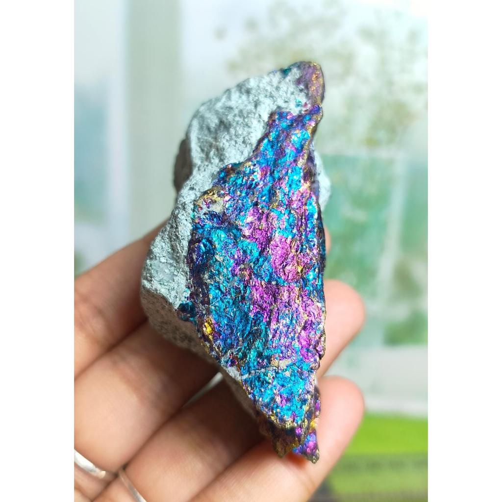Jual Rough Natural Rainbow Pyrite Chalcopyrite Peacock Mystic Ore (19 ...