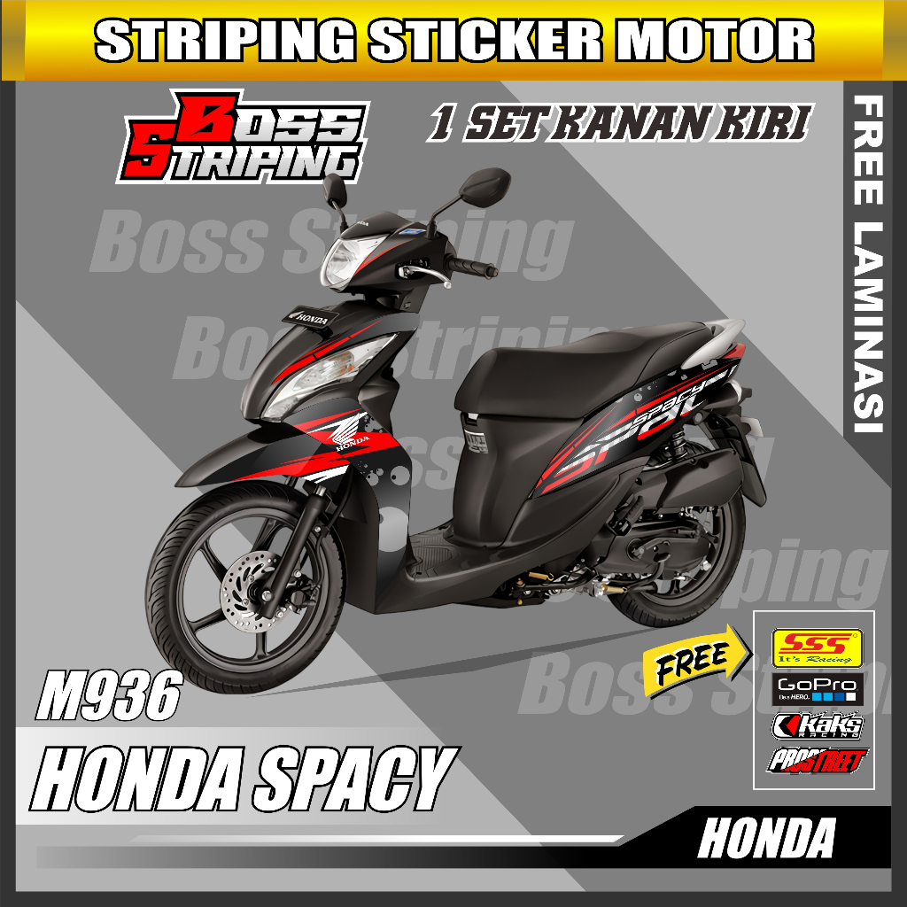 Jual STIKER MOTOR STRIPING MOTOR SPACY KODE (M936) STICKER MOTOR ...