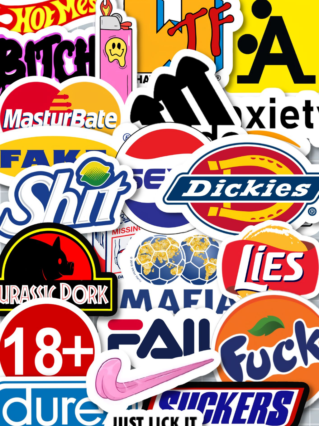 Jual STIKER STICKER VINYL AESTHETIC MURAH 20PCS STICKER LOGO LUCU LOGO ...