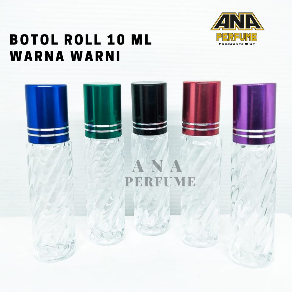 Jual ANA PERFUME BOTOL ROLL WARNA WARNI 10 ML - BOTOL ROLL ULIR KOSONG ...