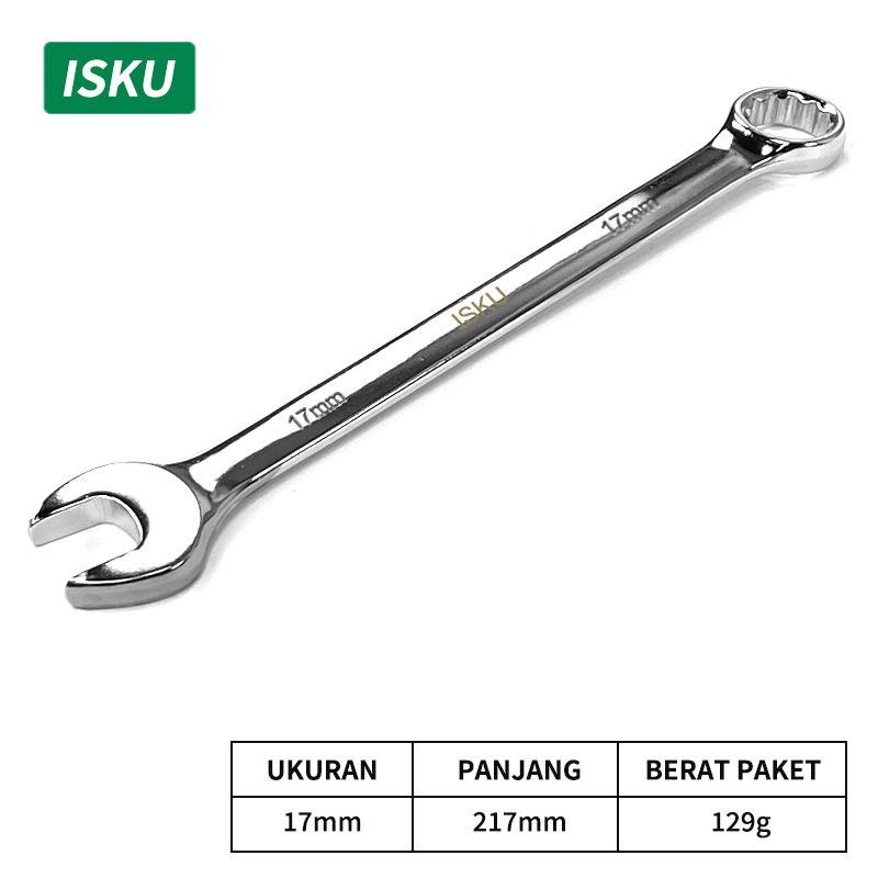 Jual ISKU Kunci Ring Pas set 8-24mm Kunci Pas 14 Ring Pas 14 mm Kunci Ring Pas 1 pcs kunci ...