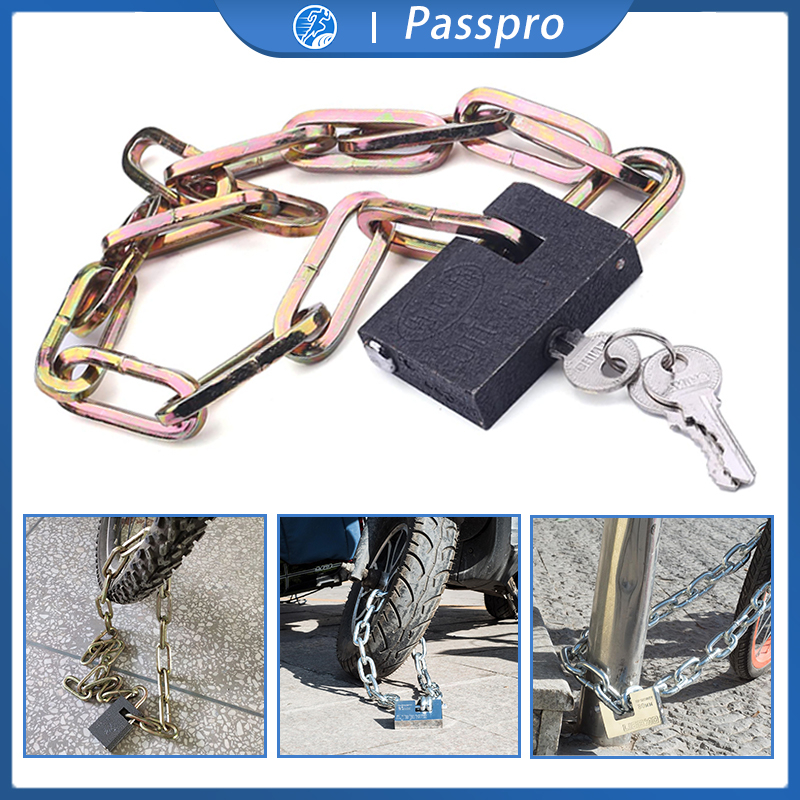 Jual 63cm Gembok Rantai Motor Chain Lock Sepeda Gembok Kunci Pengaman ...