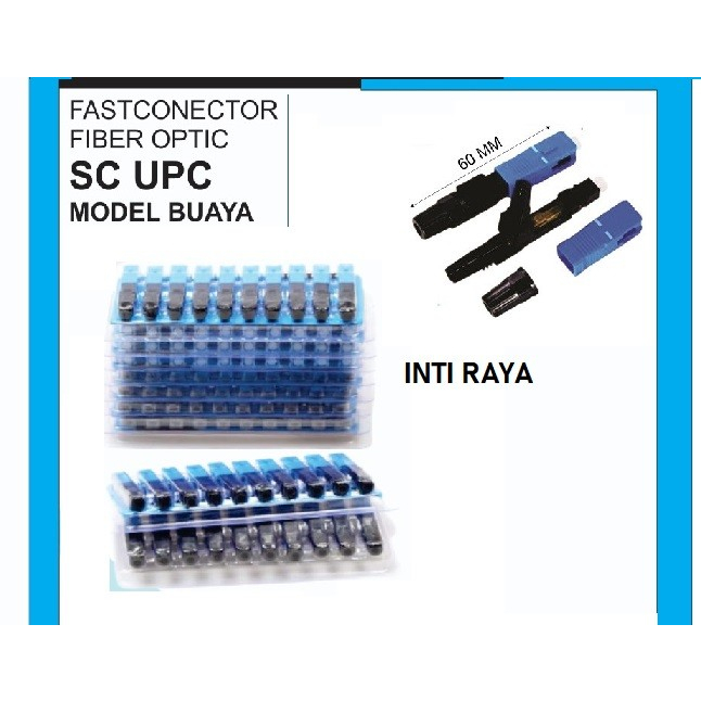 Jual Fast Connector SC UPC Fiber Optic FTTH Fo FC Fiber Optik Model Buaya | Shopee Indonesia