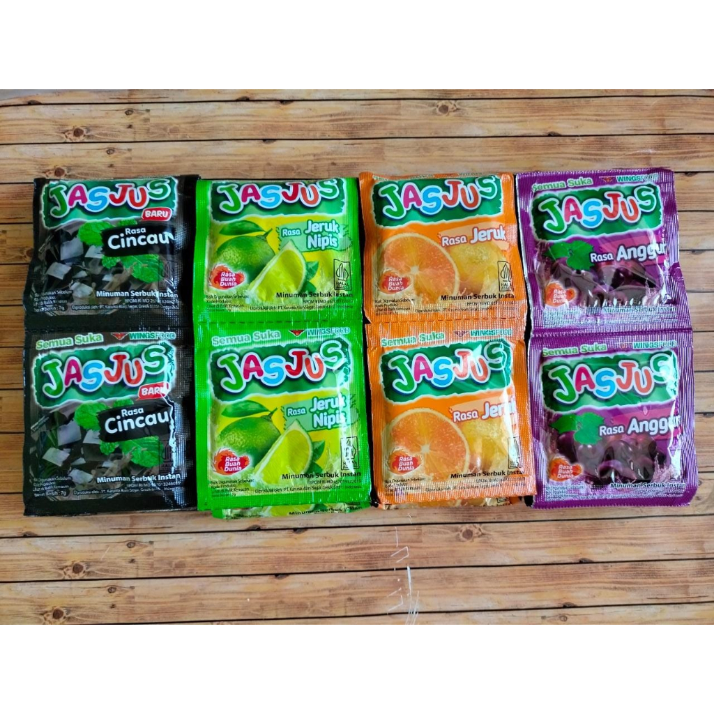 Jual JASJUS JAS JUS MINUMAN SERBUK (1 RENCENG = 10 PCS) 7 GRAM | Shopee ...