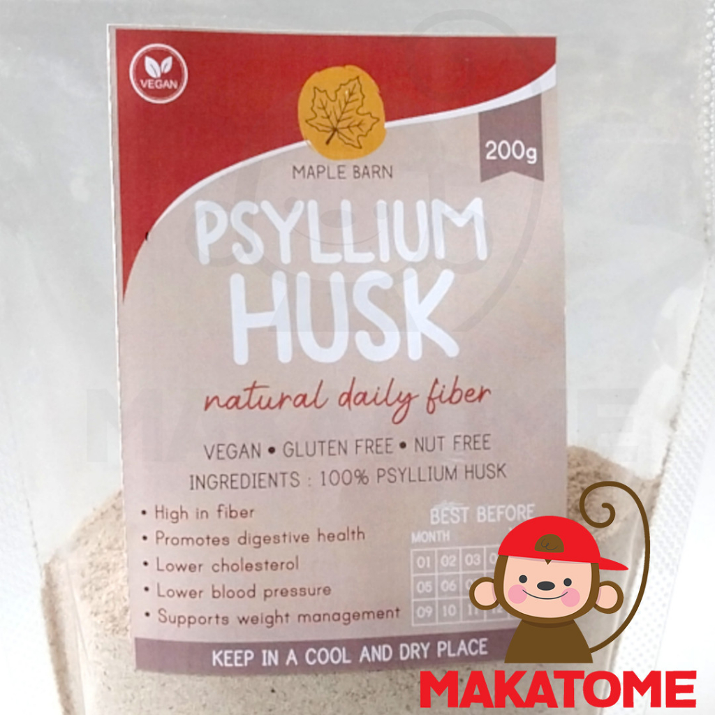 Jual Psyllium Husk Powder Maple Barn 200 gr 200gr diet serat alami ...