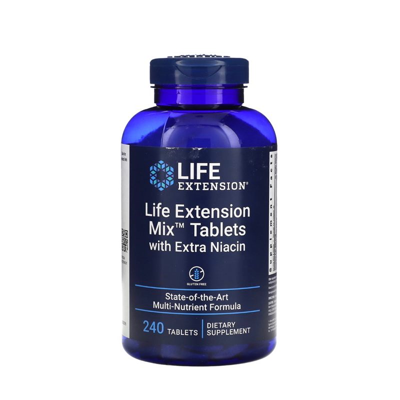 Jual Life Extension Mix Tablets with Extra Niacin 240 Tablets | Shopee ...