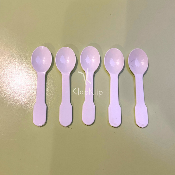 Jual 100pcs Sendok Jelly Plastik / Sendok Plastik Ice Cream / Sendok ...