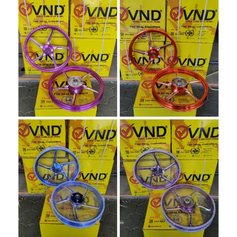 Jual Velg Pelek racing VND AK55 CNC Model Enkei TRX Yamaha Jupiter MX ...