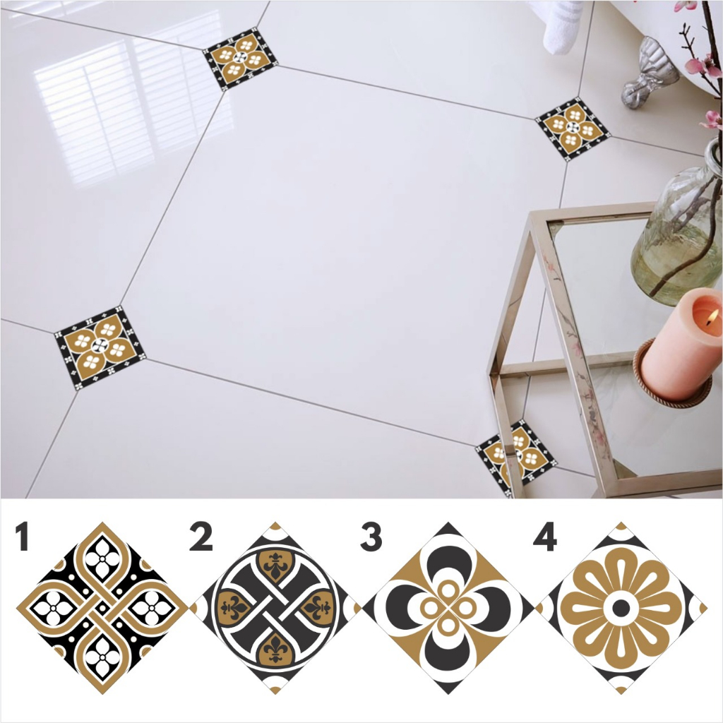Jual STIKER TEGEL WALLDECALS SUDUT MOTIF 4 | Shopee Indonesia