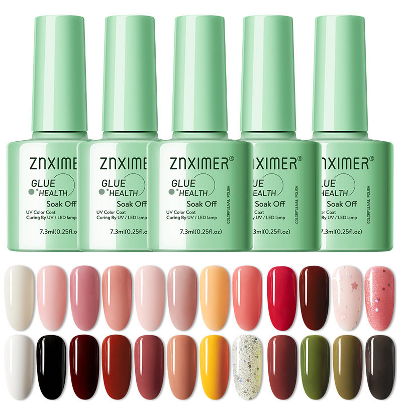 Jual ZNXIMER Z001-Z050 Kutek Kuku Glue Health Soak Off Gel Halal UV ...