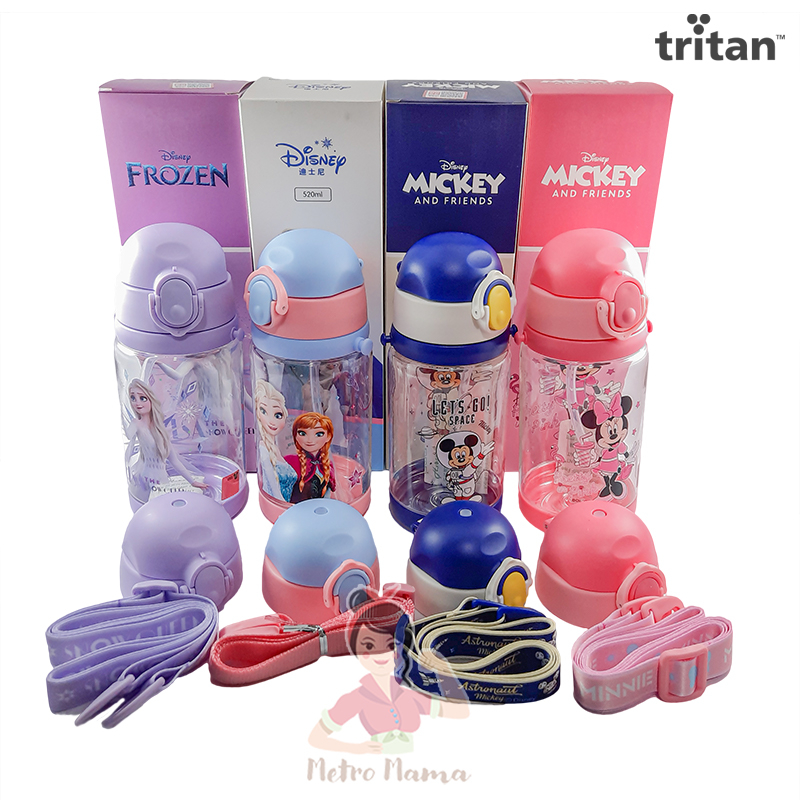 Jual Botol Minum Anak Disney Original Dual Cap Bahan TRITAN Kids Bottle 520 ml | Shopee Indonesia