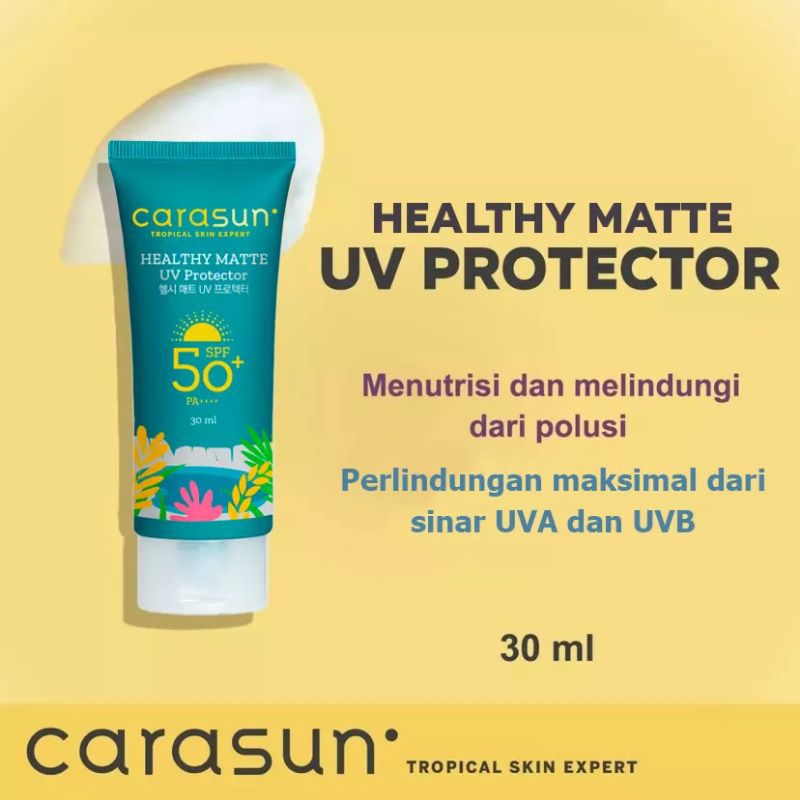Jual Carasun Healthy Matte UV Protector SPF 50+ PA++++ 30ml | Shopee Indonesia