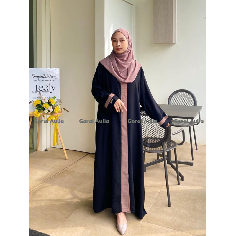 Jual Abaya Mazaya Basic Dress Gerai Aulia - Abaya Basic Polos | Shopee ...