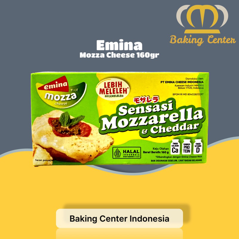 Jual Emina Mozza Cheese 160gr - Kombinasi Keju Mozzarella dan Cheddar ...
