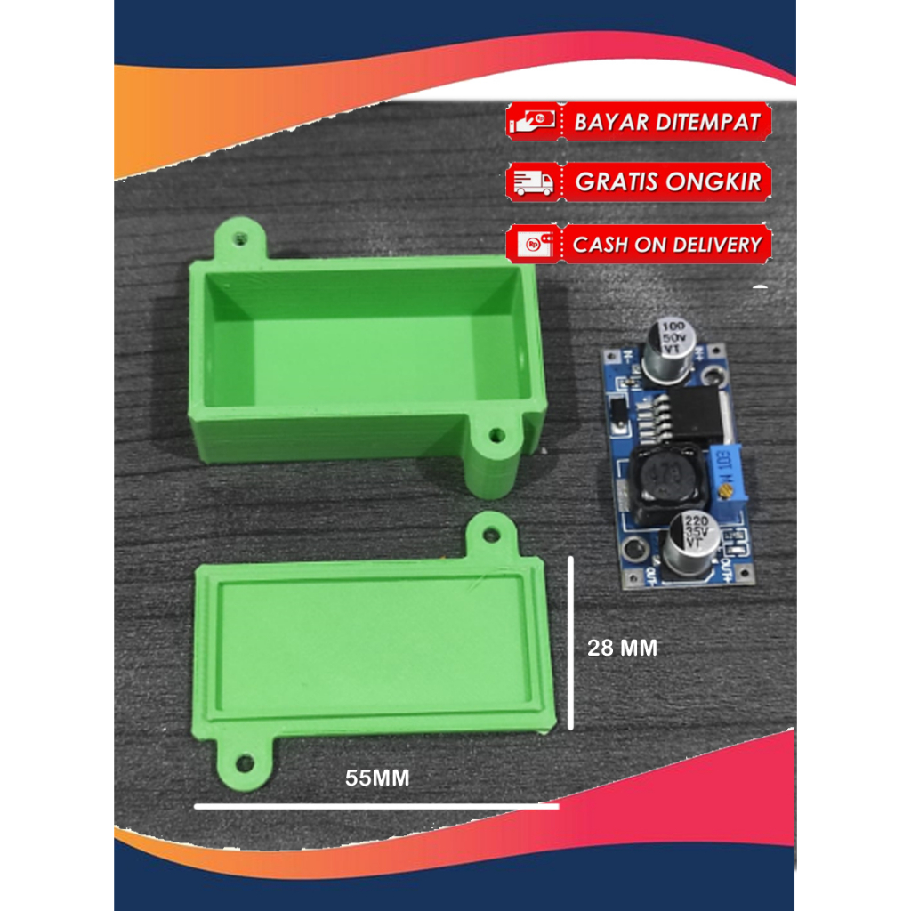 Jual Casing Chasing Box Bok Converter DC TO SC step down LM2596 XL6009 ...