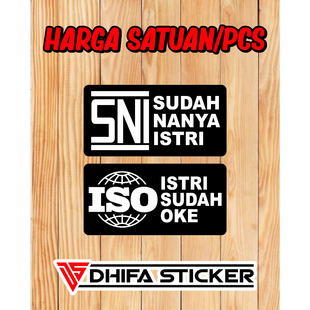Jual cutting sticker iso stiker sni stiker iso stiker motor | Shopee ...