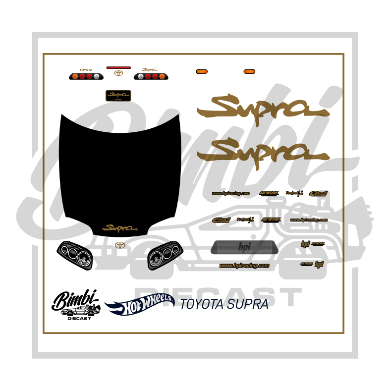 Jual Decal Hotwheels Toyota Supra Transparan | Shopee Indonesia