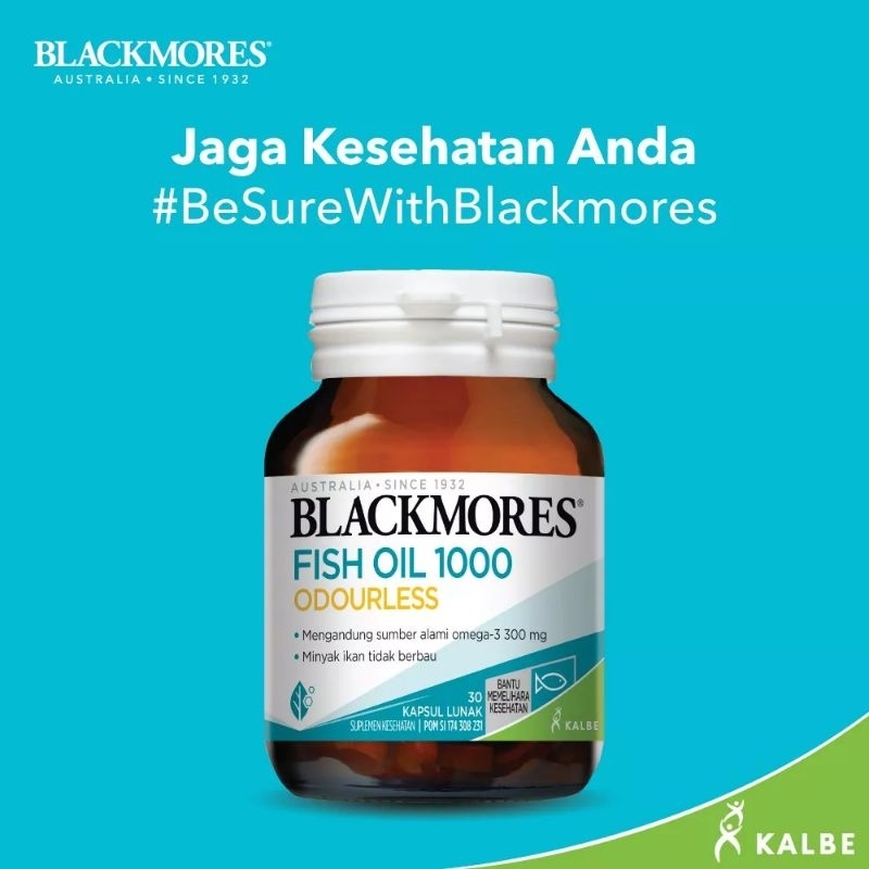 Jual Blackmores Fish Oil Odourless (Minyak Ikan) - 30 Kapsul, 60 Kapsul ...