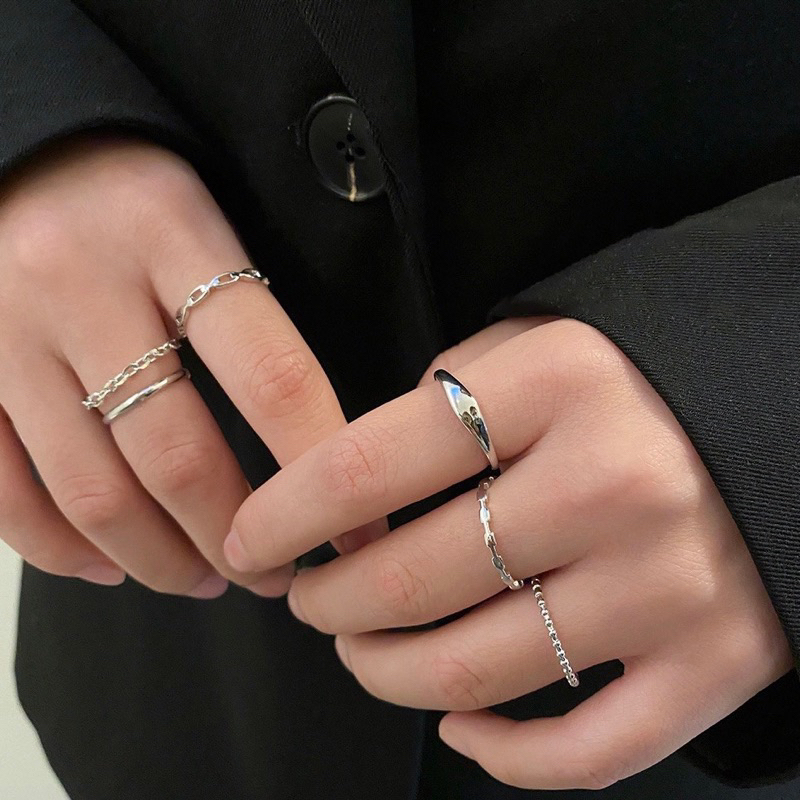 Jual Geulise - CHARLIE RING SET 6PCS | Shopee Indonesia