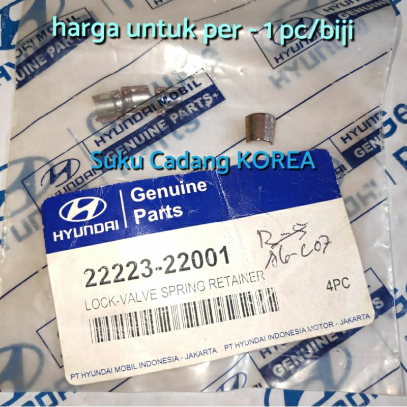 Jual Kuku kancingan klep lock valve retainer spring Hyundai Accent ...