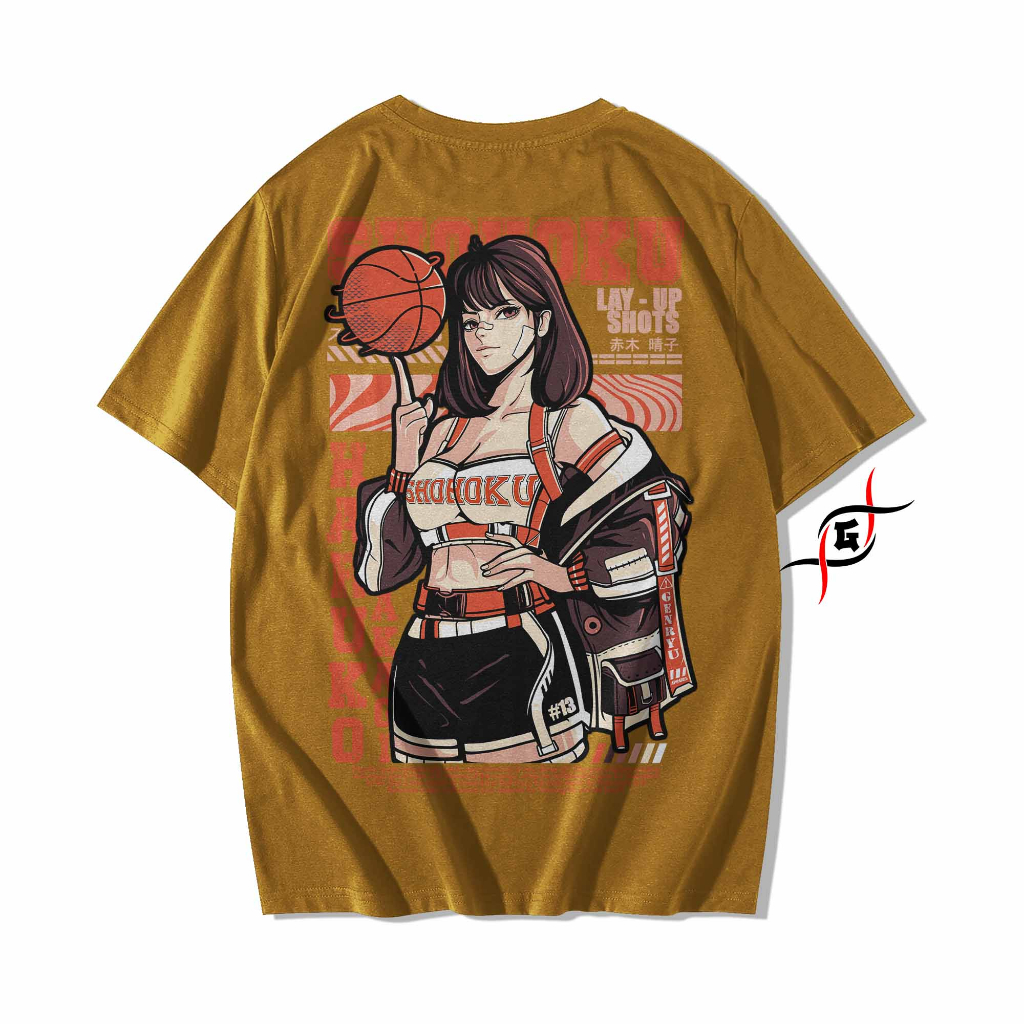 Jual GENRYU Haruko Akagi Anime Slamdunk Slam Dunk Baju Kaos T-shirt ...