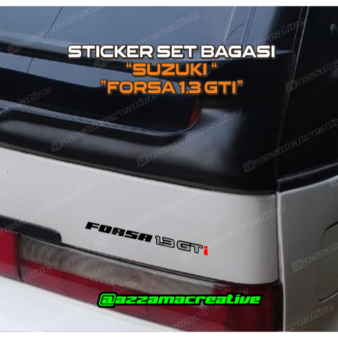 Jual Stiker Bagasi Suzuki Forsa 1.3 GT Sticker For Suzuki FORSA ...