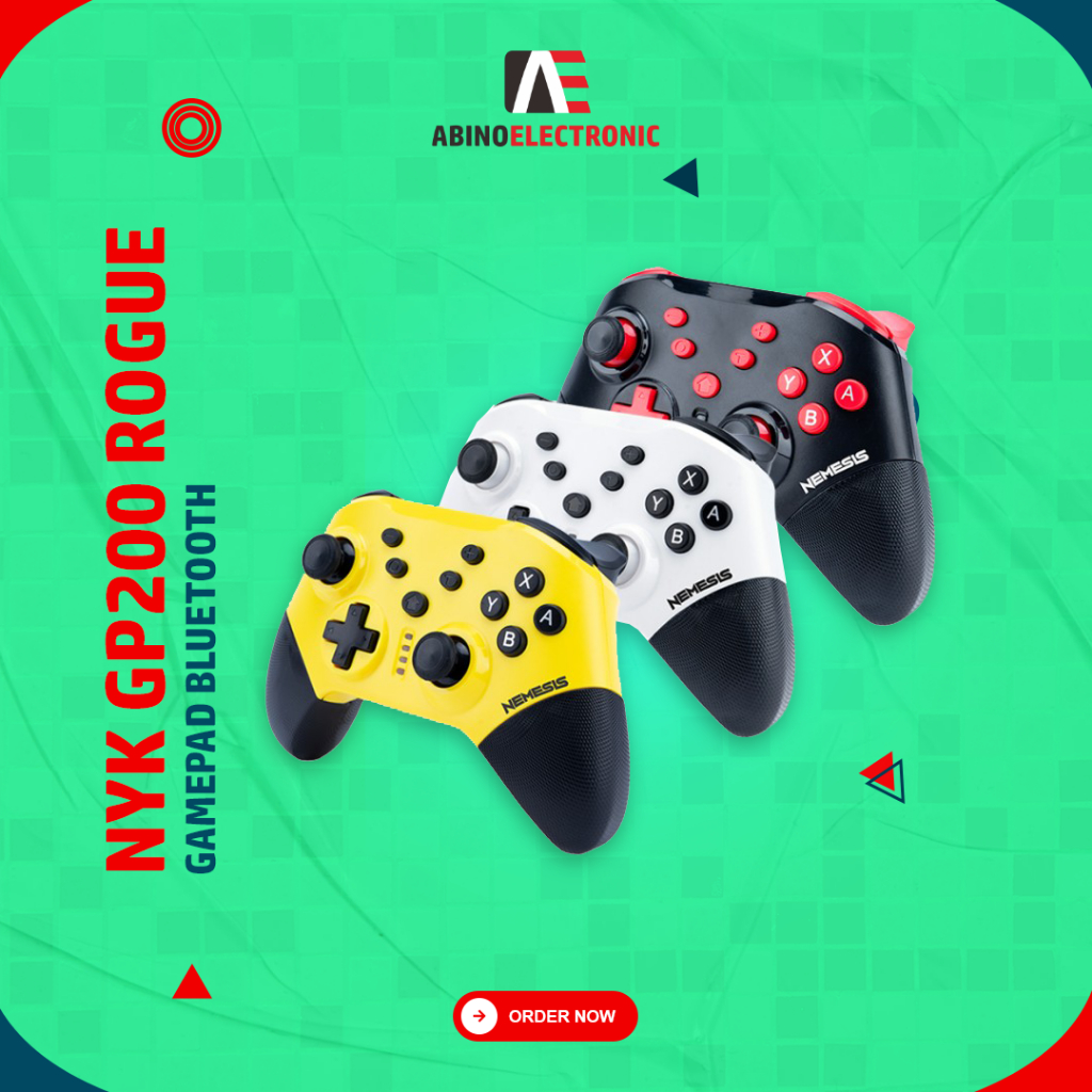 Jual Gamepad Bluetooth NYK Nemesis GP200 Rogue Stick PC Laptop Android ...