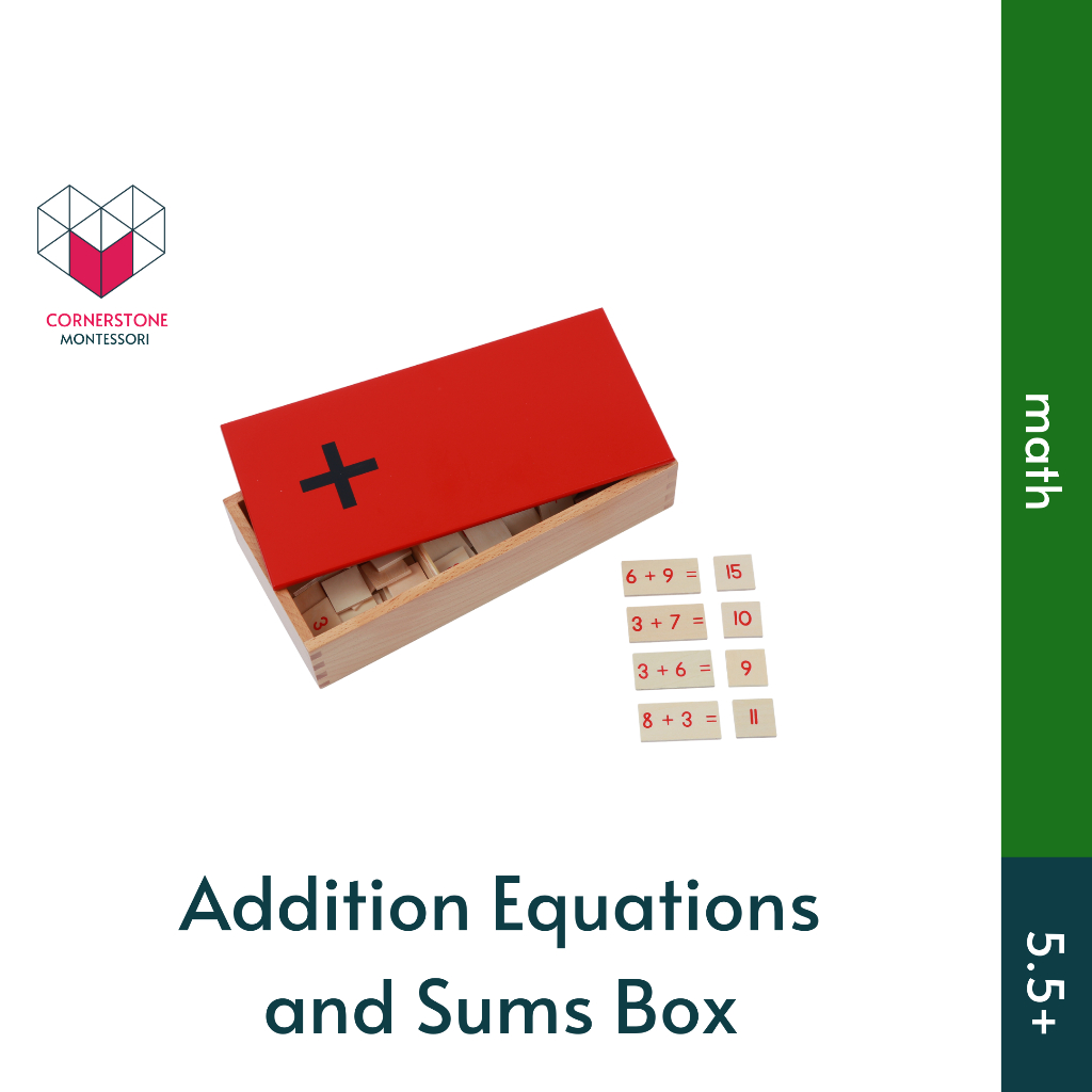 Jual Cornerstone Montessori Addition Equations and Sums Box ...