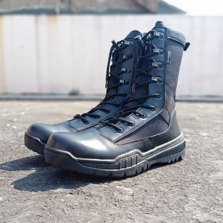 Jual SEPATU JATAH POLRI SEPATU BOOTS PDL TNI SECURITY SATPAM 1KG TNP ...