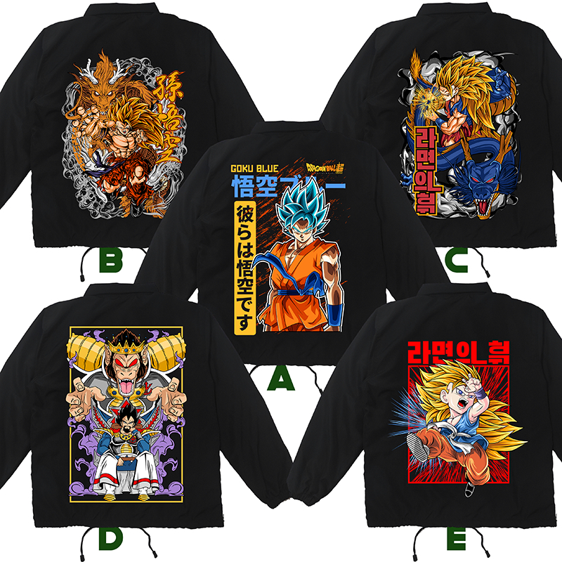 Jual JAKET COACH ANIME DRAGON BALL GOKU WINDBREAKER MOTOR | Shopee ...