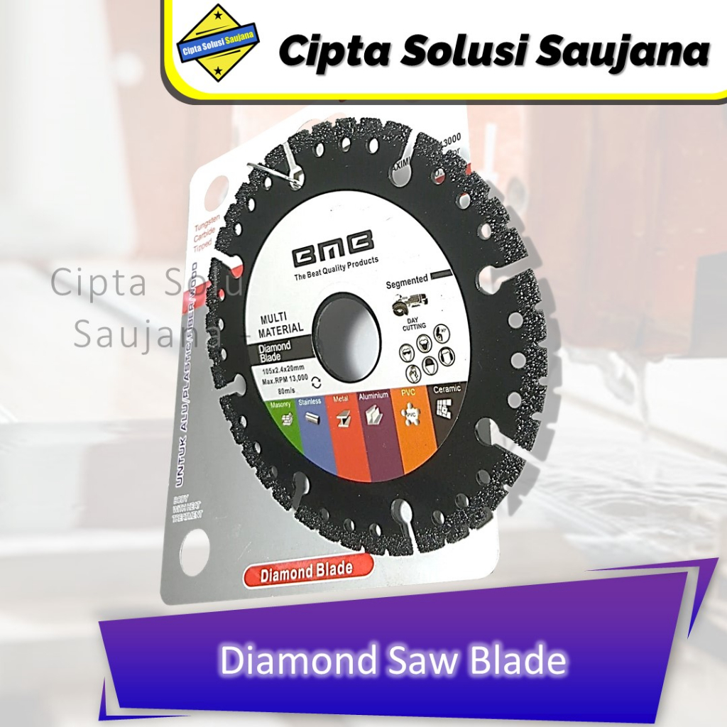 Jual BMB BATU GRINDA POTONG BESI DIAMOND WHEEL BLADE TUNGSTEN CARBIDE ...