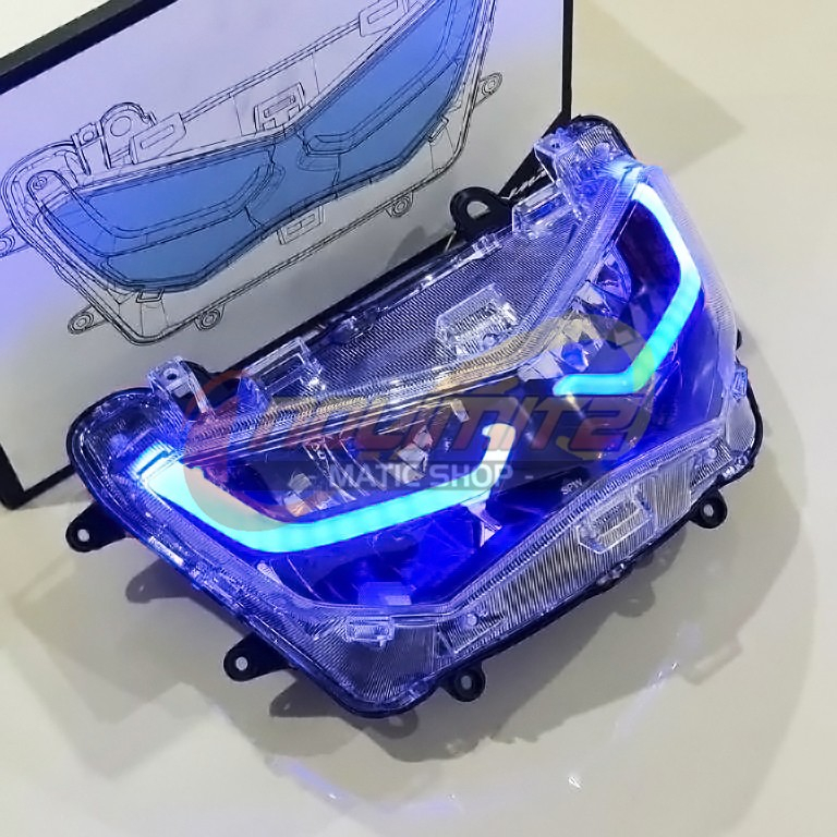 Jual Lampu Depan Angel Eyes Headlamp NEW Yamaha NMAX Connected | Shopee ...