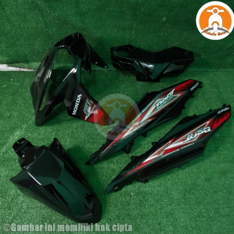 Jual Eceran bodi halus Honda beat fi tahun 2013 2014 2015 warna hitam ...