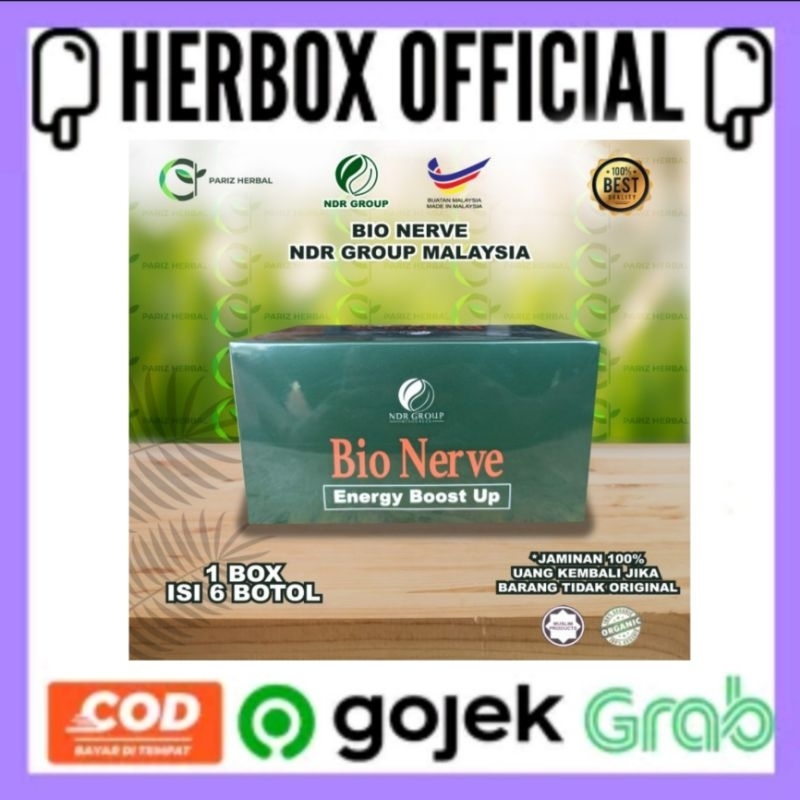 Jual Bio Nerve Malaysia 1 Box 6 Botol Herbal Sendi Syaraf Kejepit ...