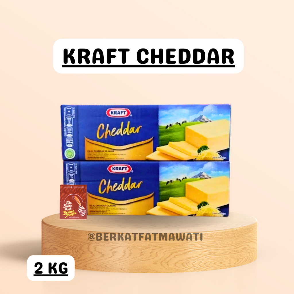 Jual Kraft Cheddar 2 Kg 1/2CTN (4 blok) | Shopee Indonesia