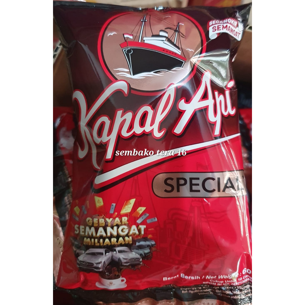 Jual kopi Kapal Api special tanpa gula 60 gram satuan | Shopee Indonesia