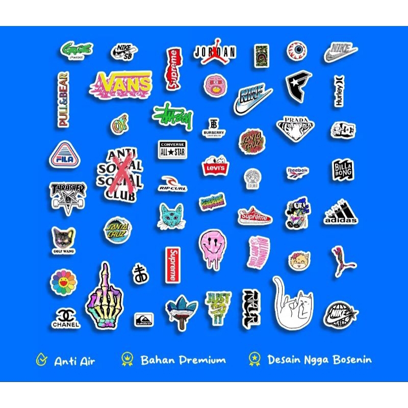 Jual Stiker Hypebeast 12 pcs (Random) | Shopee Indonesia