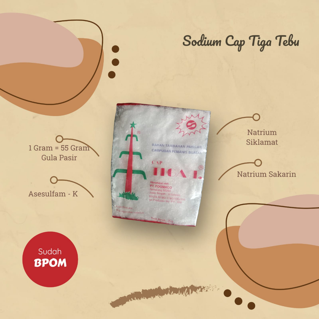 Jual Sodium Pemanis Buatan Cap Tiga Tebu / Tiga T Sodium Cyclamate ...