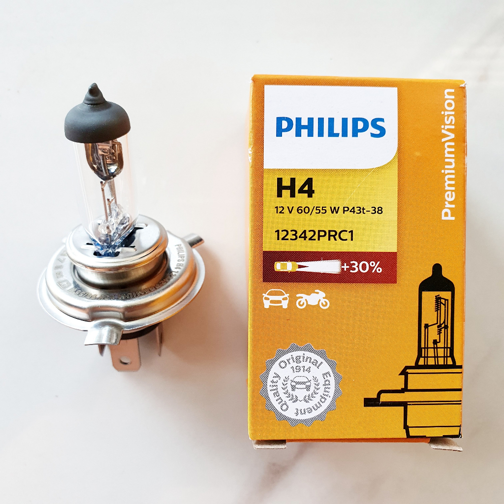 Jual PHILIPS BOHLAM LAMPU DEPAN H4 12V INNOVA KIJANG VIOS YARIS FORTUNER 60/55W | Shopee Indonesia