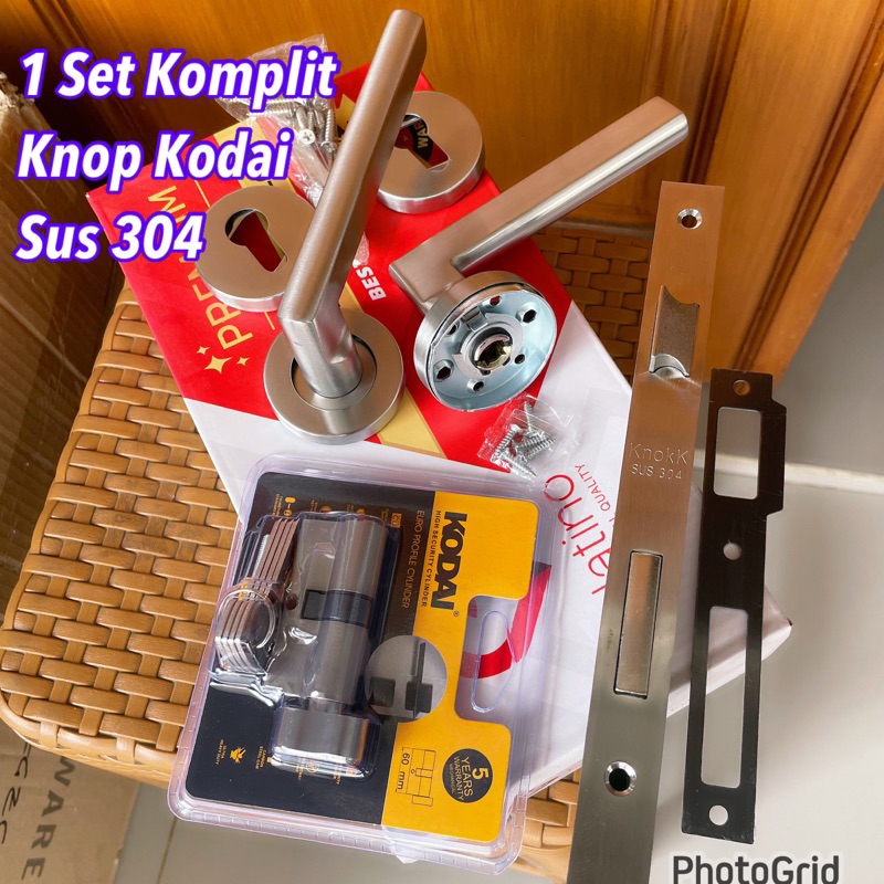 Jual Kunci pintu besar knop kodai kunci pintu pisah sus 304 + silinder ...