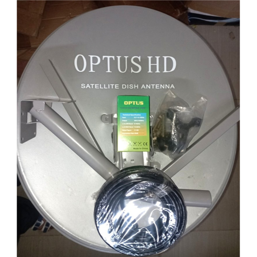 Jual Dish Parabola Offset 45cm OPTUS berikut LNB dan Kabel | Shopee ...